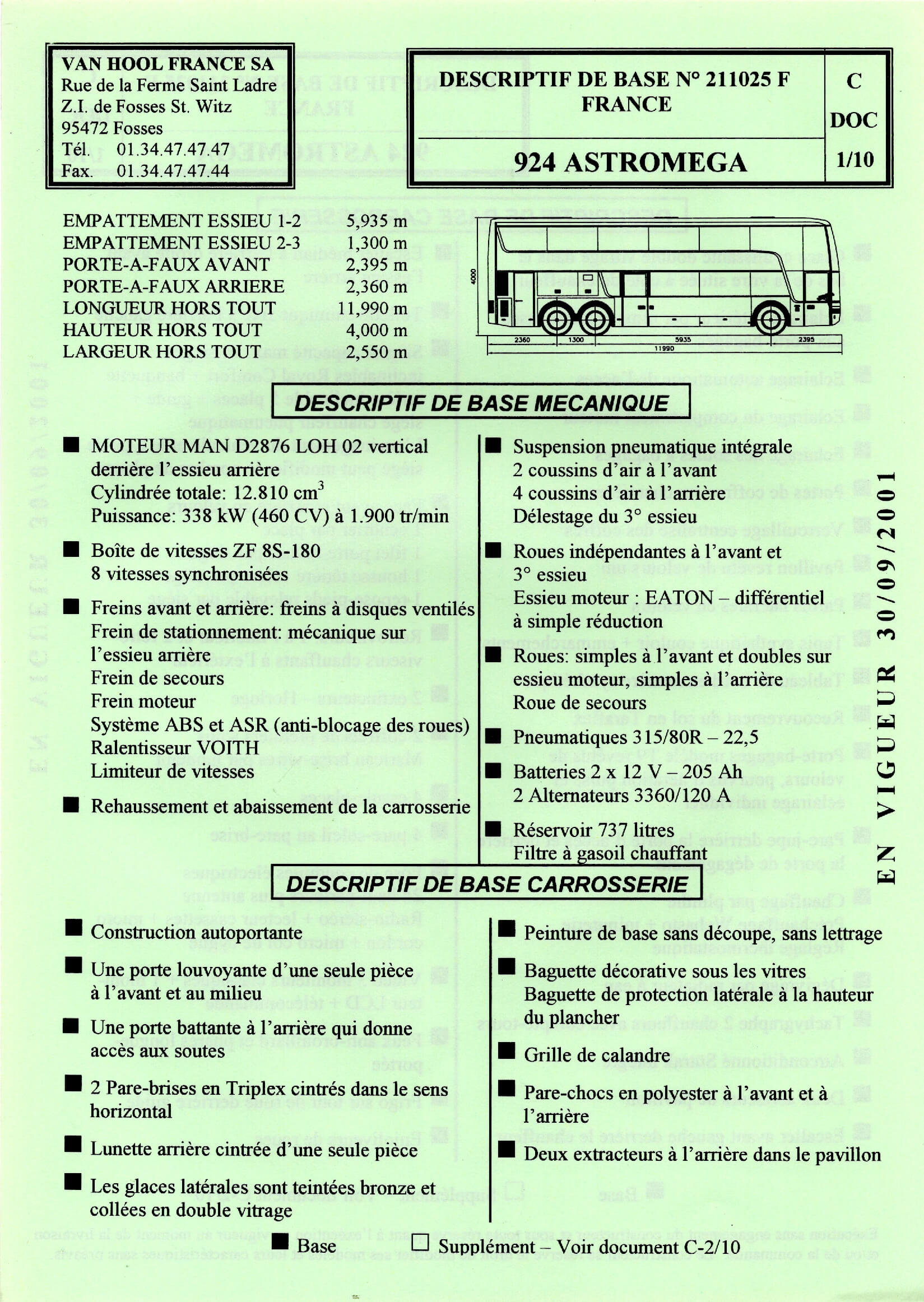 25-0776 Van Hool 924 Astromega - MANUDOC
