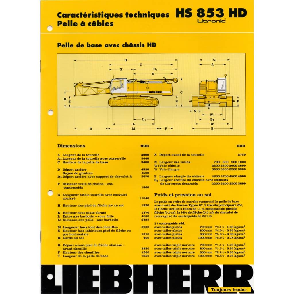 25-0976 Liebherr HS 853 HD cable excavator - MANUDOC