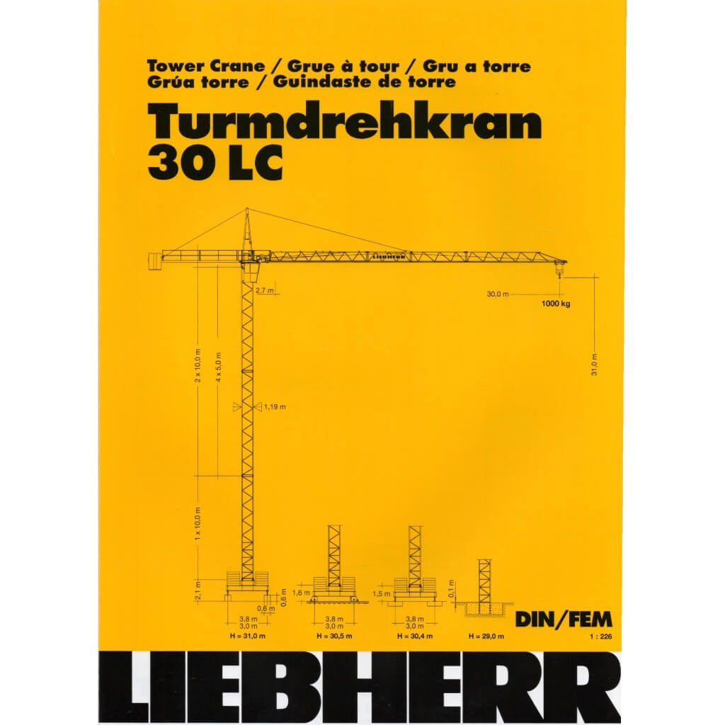 25-0983 Liebherr 30 LC tower crane - MANUDOC