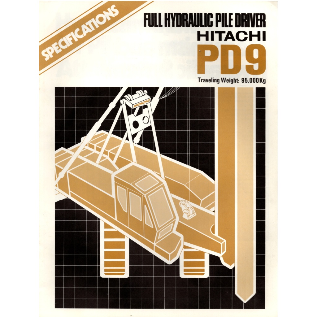 25-1564 Hitachi PD9 fully hydraulic pile driver - MANUDOC