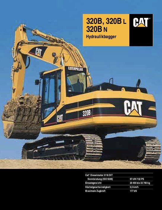 25-1602 Caterpillar 320B / 320B L / 320B LN - MANUDOC