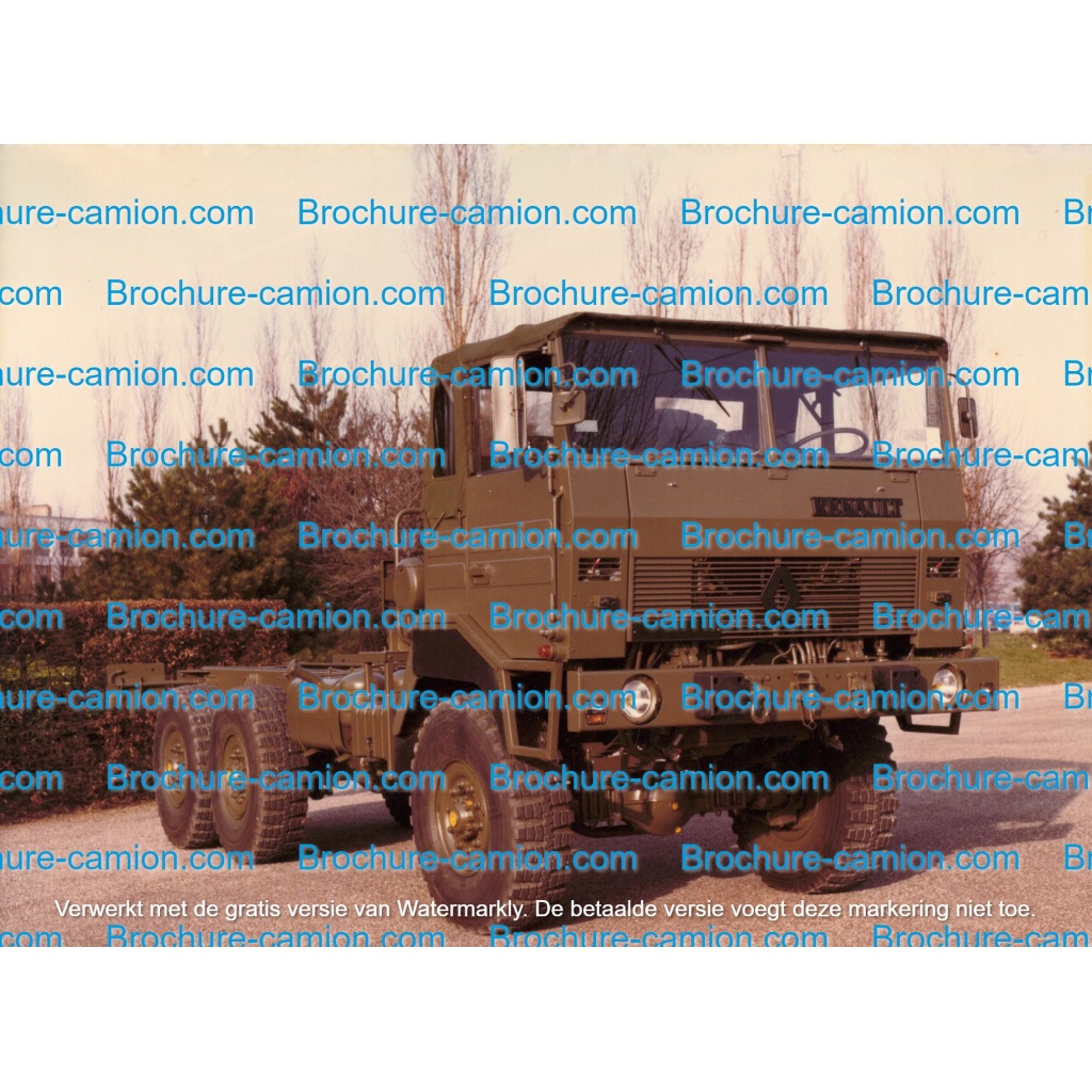 P208 Photo presse Renault militaire - MANUDOC