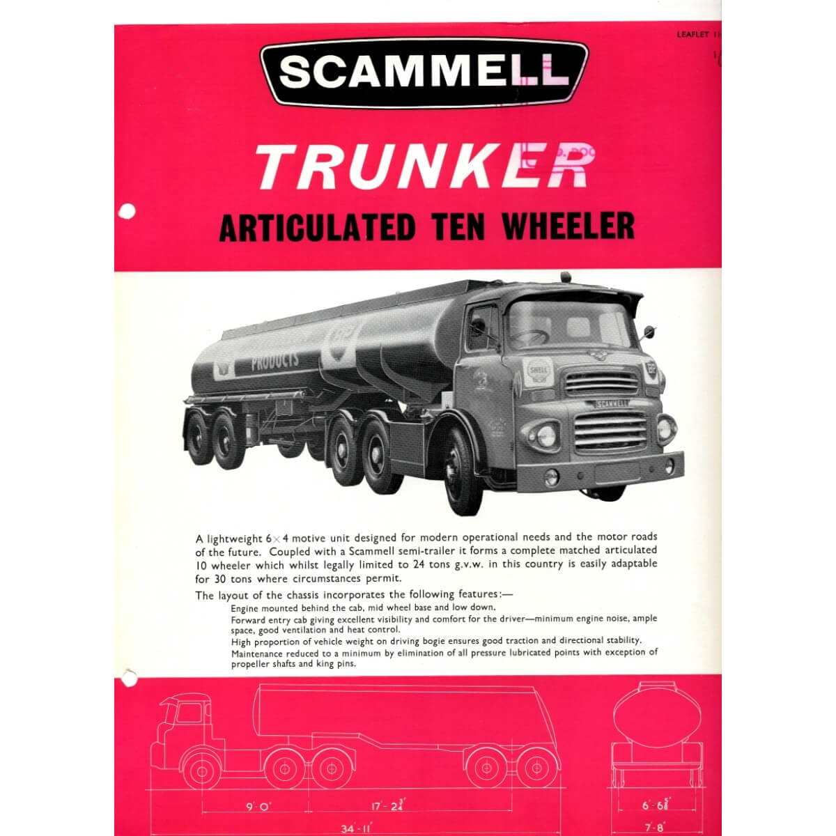 25-4054 Scammell Trunker articulated ten wheeler - MANUDOC
